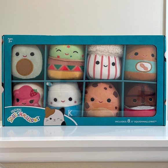 Squishmallows | Other | New 5 Squishmallow Food Squad 8 Piece Boxed Set ...